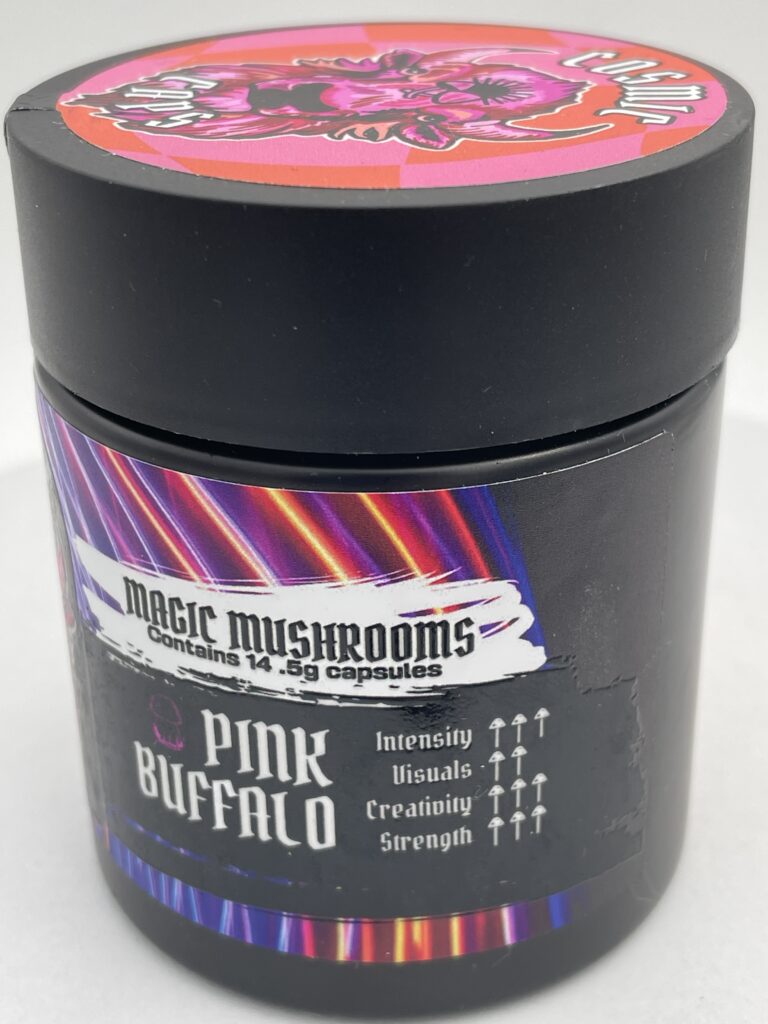 Cosmic Caps Shroom Capsules - Pink Buffalo